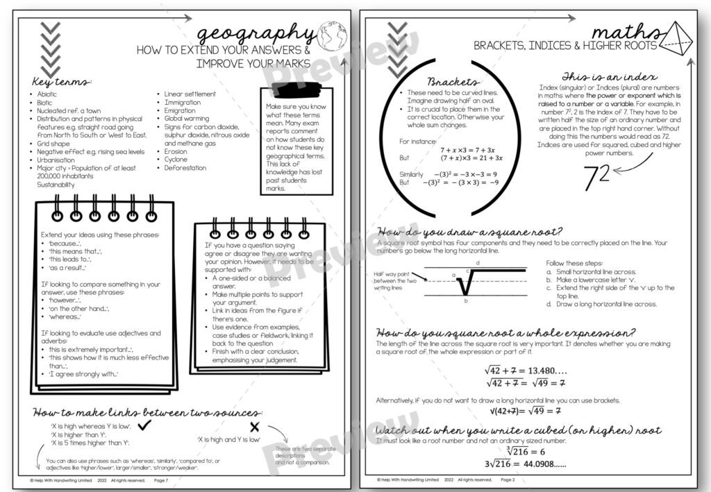 Exam Ready Handwriting - Help With Handwriting